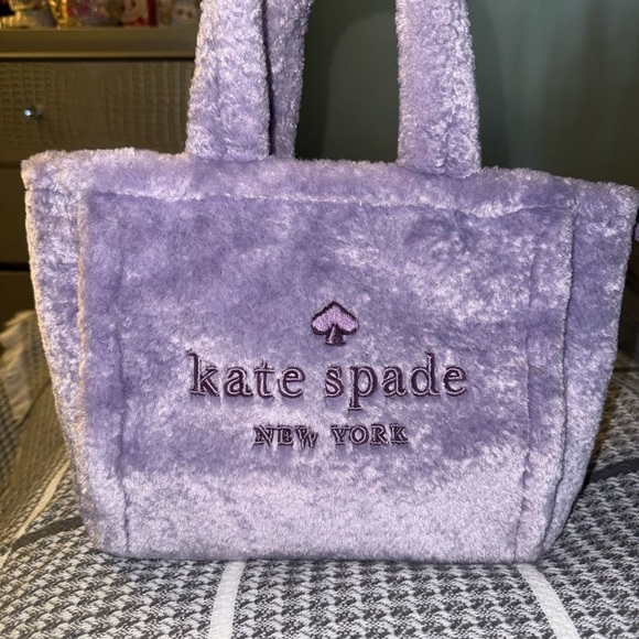 kate spade | Bags | Kate Spade Lavender Plush Tote | Poshmark